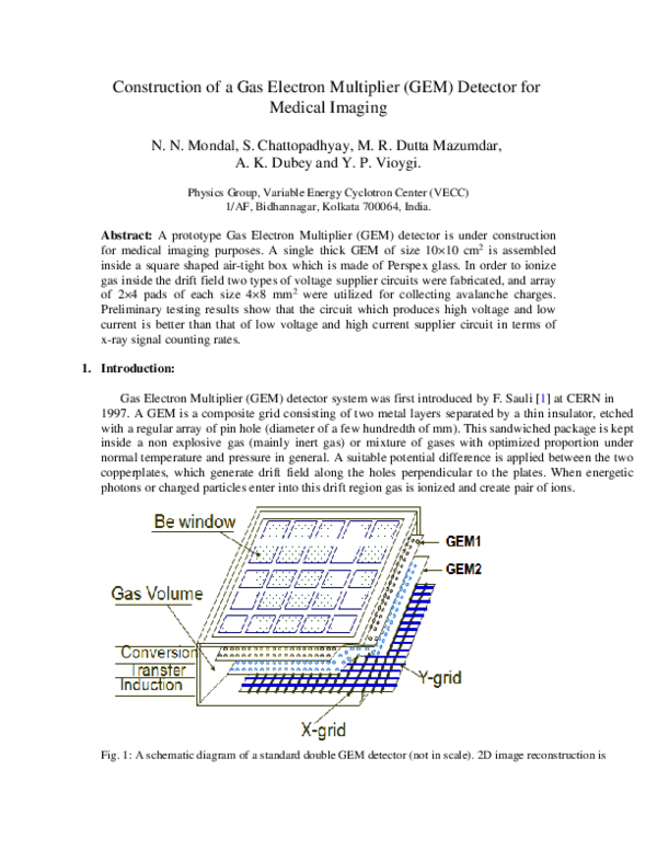 (PDF) Construction of a Gas Electron Multiplier (GEM) Detector for ...