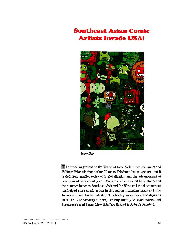 (PDF) Southeast Asian Comic Artists Invade USA | Cheng Tju Lim ...
