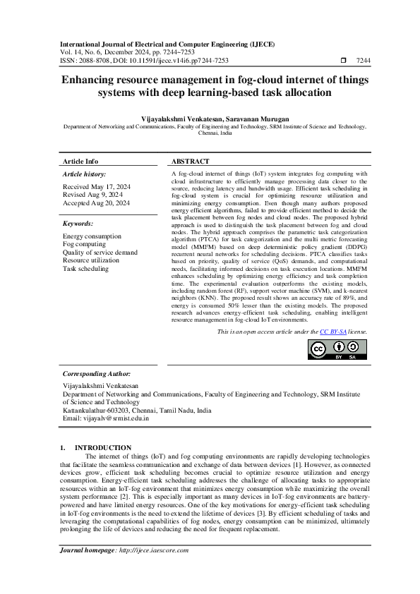 (PDF) Enhancing resource management in fog-cloud internet of things systems with deep learning ...