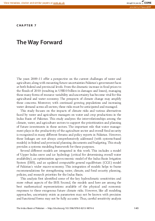 (PDF) The Way Forward