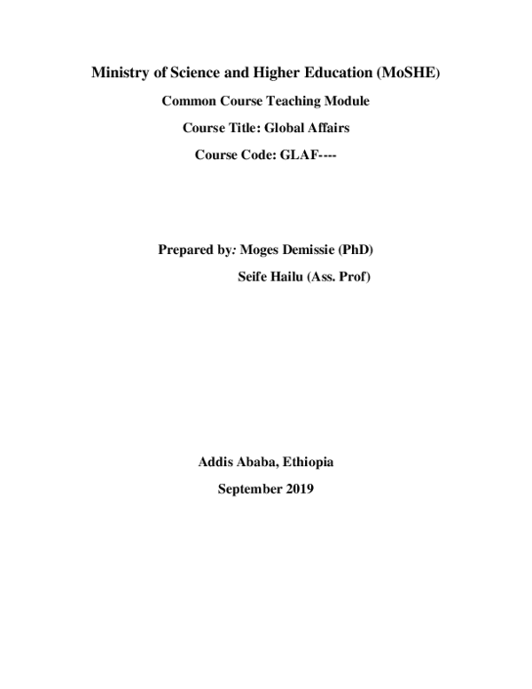 (PDF) GLOBAL TRENDS module