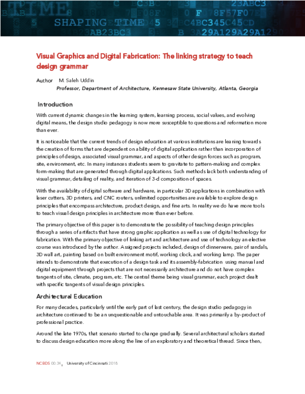 (PDF) Visual Graphics and Digital Fabrication: The linking strategy to ...