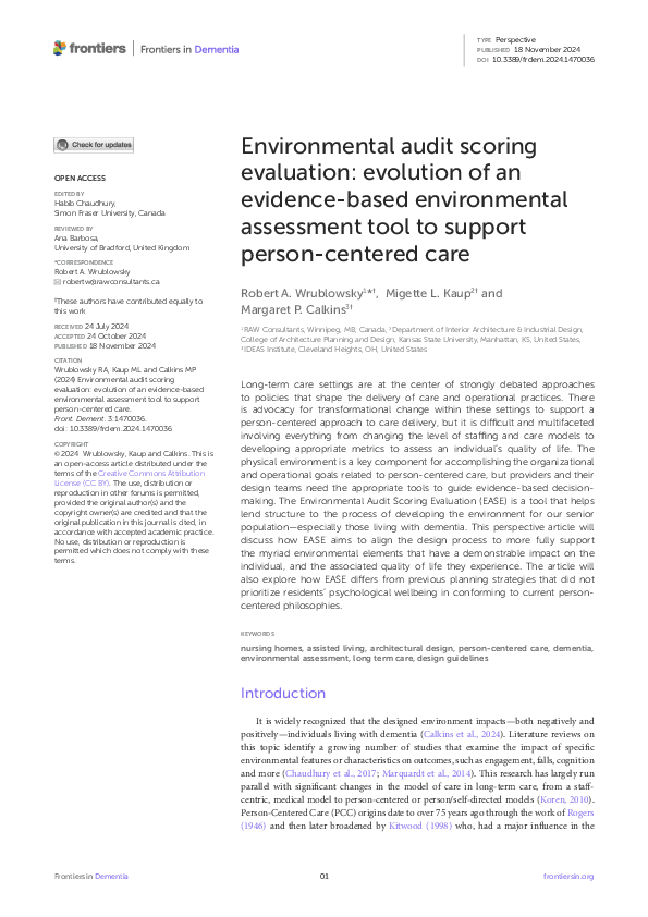 (PDF) Environmental audit scoring evaluation: evolution of an evidence ...
