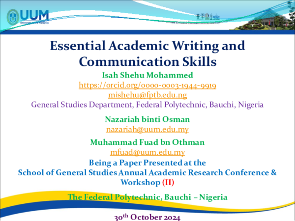 (PDF) Essential skills - academic writing