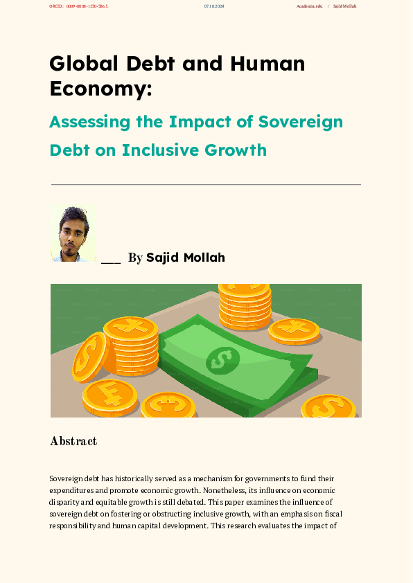 (PDF) Global Debt and Human Economy: Assessing the Impact of Sovereign ...