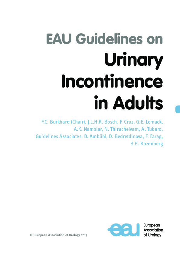 (PDF) Urinary Incontinence in Adults EAU Guidelines on
