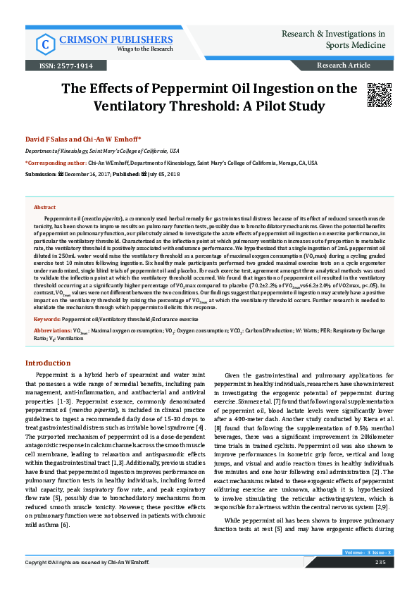 (PDF) Exercise hyperpnea and hyperthermia in humans