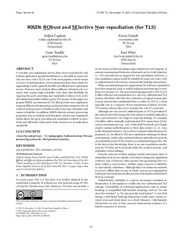 (PDF) Rosen