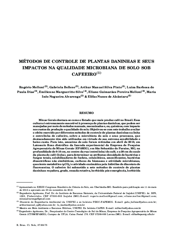 (PDF) Métodos de controle de plantas daninhas e seus impactos na ...