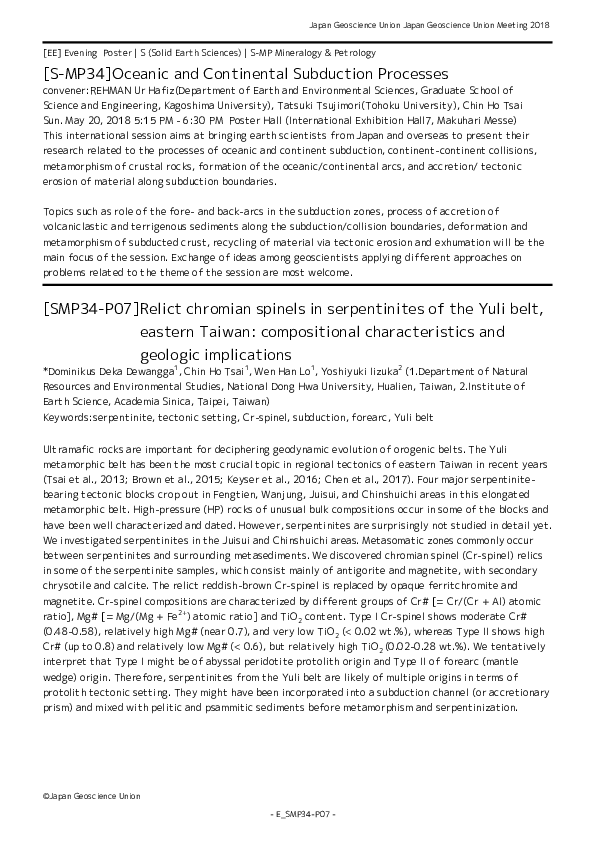 (PDF) Relict chromian spinels in serpentinites of the Yuli belt ...