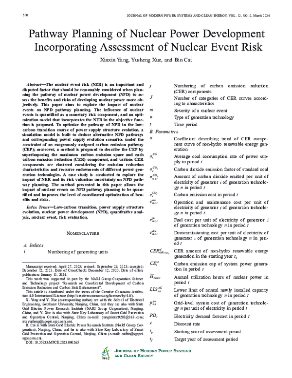 (PDF) Pathway Planning of Nuclear Power Development Incorporating ...