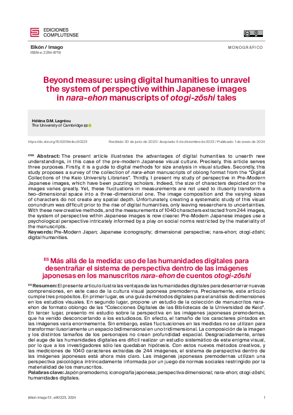 (PDF) Digital Humanities in Pre-Modern Japanese Art