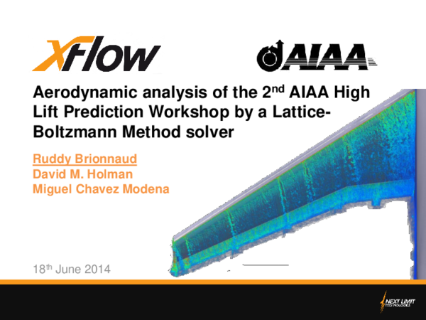 (PDF) Aerodynamic analysis of the 2nd High Lift Prediction Workshop by a Lattice-Boltzmann ...