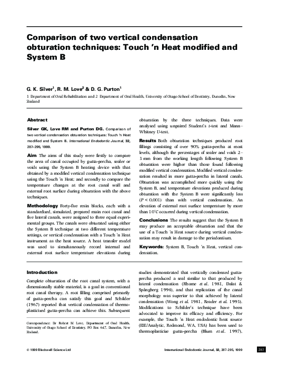 (PDF) Comparison of two vertical condensation obturation techniques ...