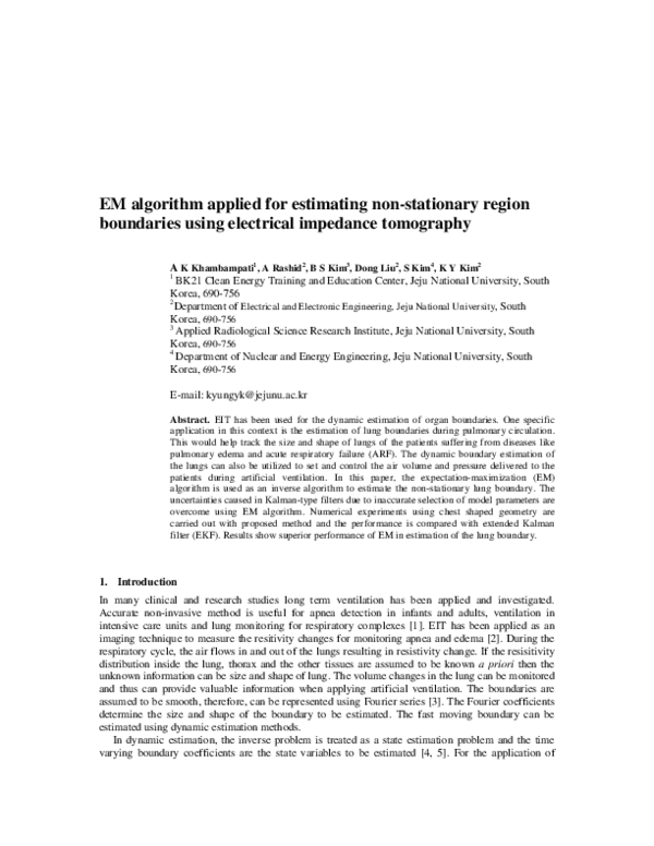 (PDF) EM algorithm applied for estimating non-stationary region boundaries using electrical ...
