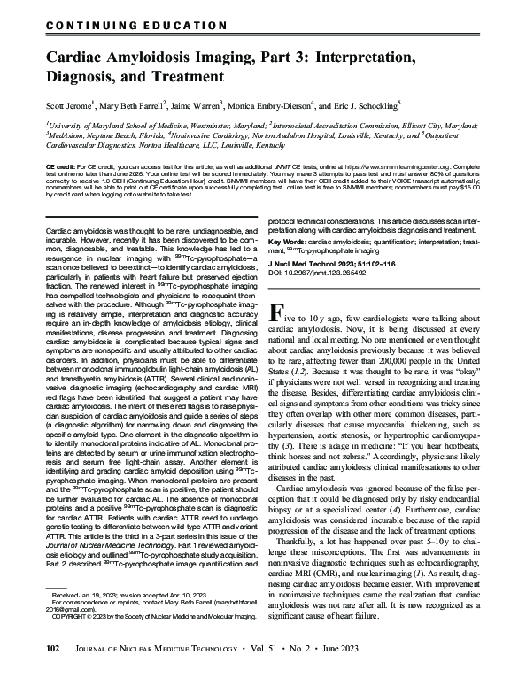 (PDF) Cardiac Amyloidosis Imaging, Part 3: Interpretation, Diagnosis ...