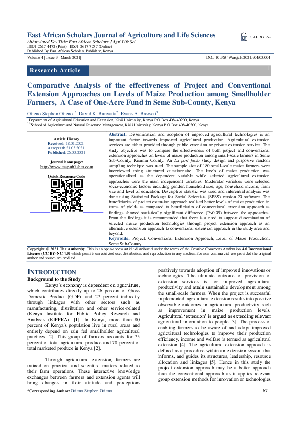 (PDF) Comparative Analysis of the effectiveness of Project and ...