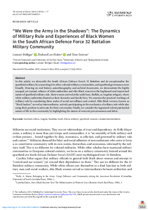 (PDF) “We Were the Army in the Shadows”: The Dynamics of Military Rule ...