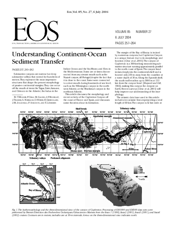 (PDF) Understanding continent‐ocean sediment transfer