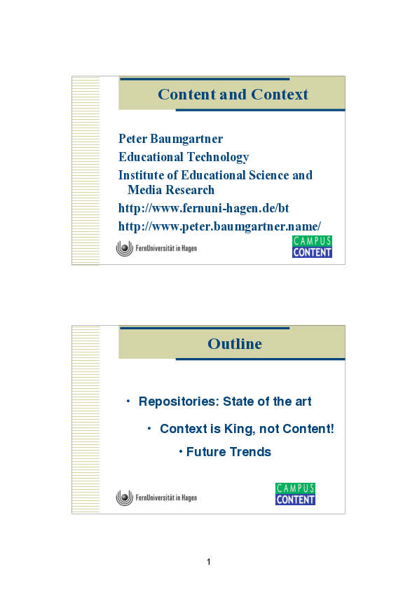 (PDF) Content and Context