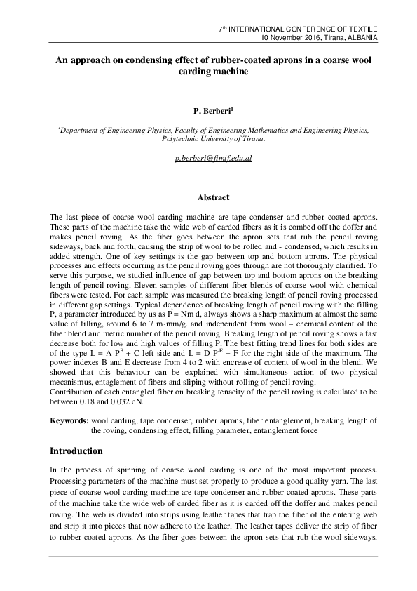 (PDF) An approach on condensing effect of rubber-coated aprons in a ...