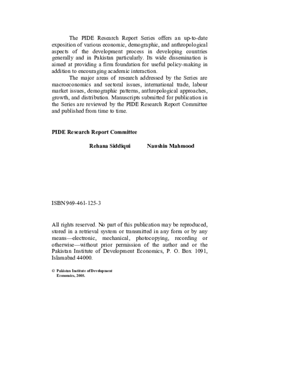 (PDF) Exchange rate instability and trade: the case of Pakistan