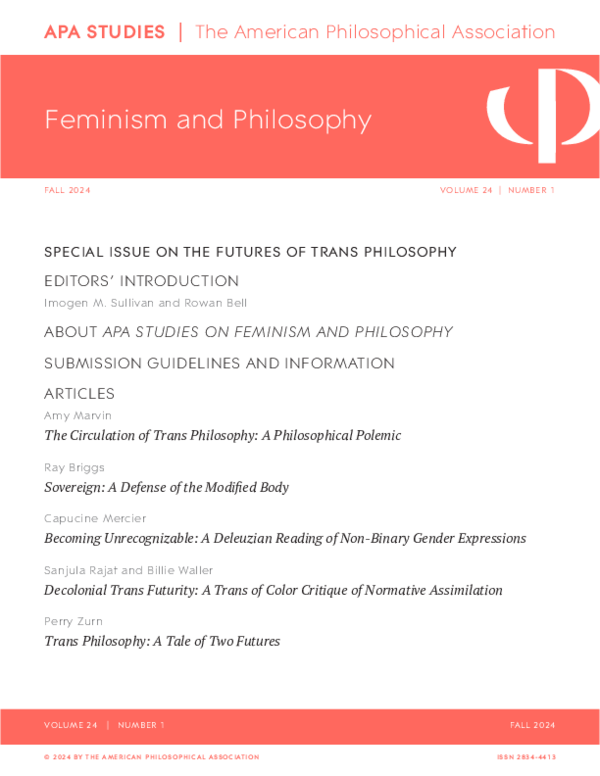(PDF) Decolonial Trans Futurity: A Trans of Color Critique of Normative ...