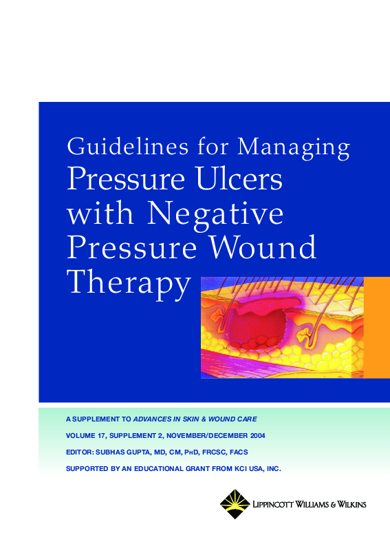 (PDF) Guidelines for Managing Pressure Ulcers with Negative Pressure ...