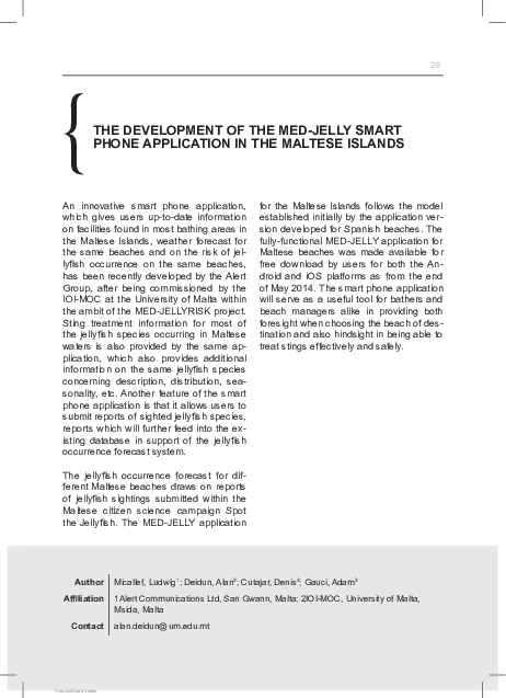 (PDF) The Development of the Med-Jelly Smart Phone Application in the ...