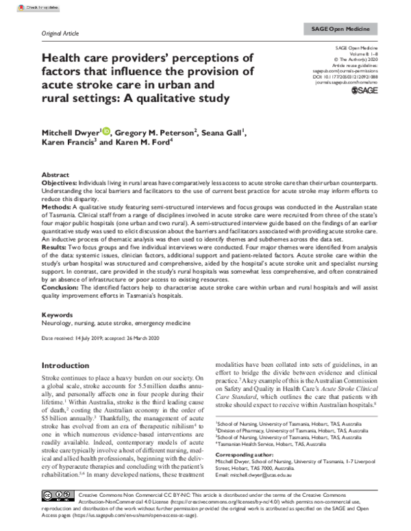 (PDF) Health care providers’ perceptions of factors that influence the ...