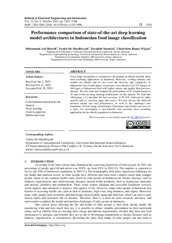 Pdf Performance Comparison Of State Of The Art Deep Learning Model