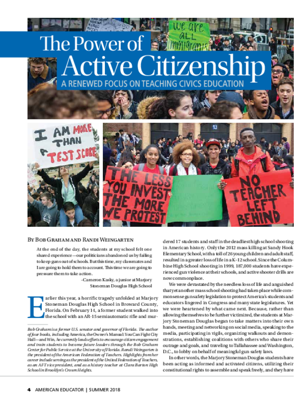 (PDF) The Power of Active Citizenship: A Renewed Focus on Teaching ...