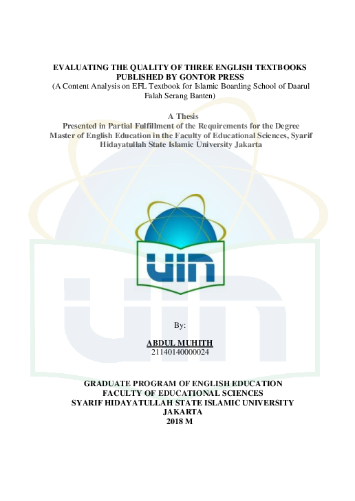 (PDF) Evaluating The Quality of Three English Textbook Published by ...