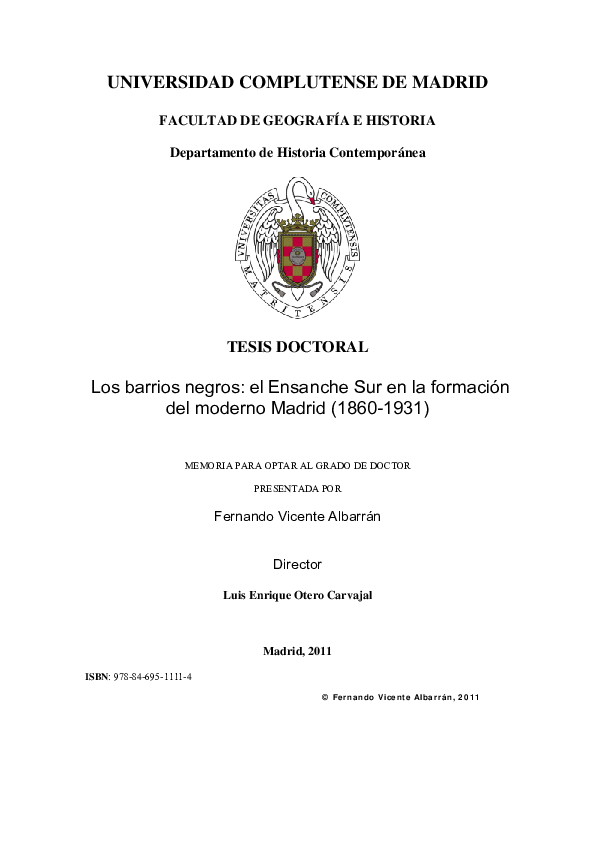 (PDF) Los barrios negros: el Ensanche Sur en la formación del moderno ...