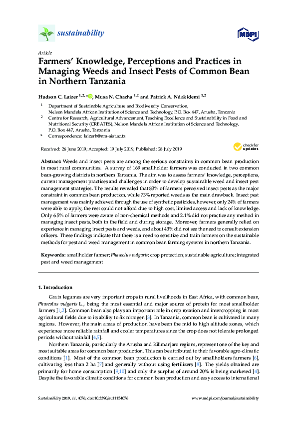 (PDF) Farmers’ knowledge, perceptions and practices in transgenic Bt cotton in small producer ...