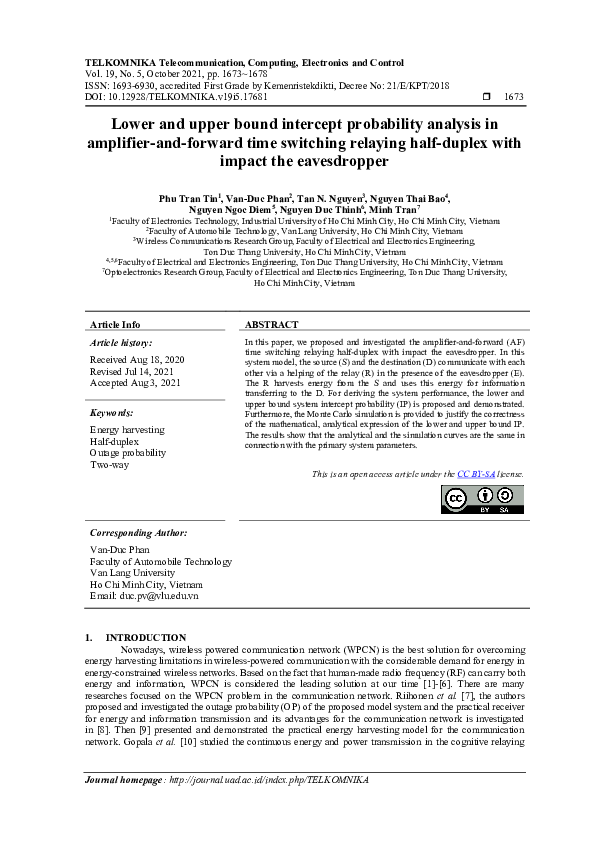 (PDF) Lower and upper bound intercept probability analysis in amplifier-and-forward time ...