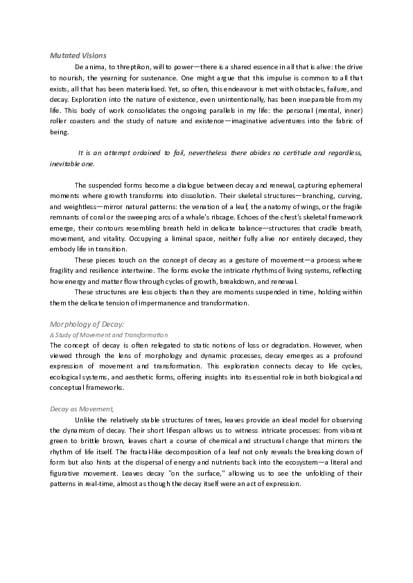 (PDF) Mutated Visions - Conceptual Narrative