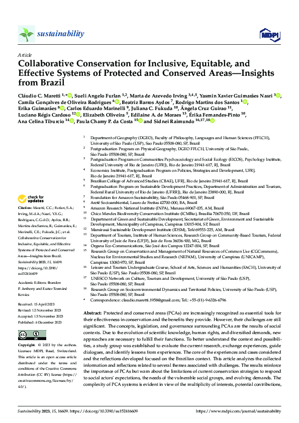 (PDF) Collaborative Conservation for Inclusive, Equitable, and ...