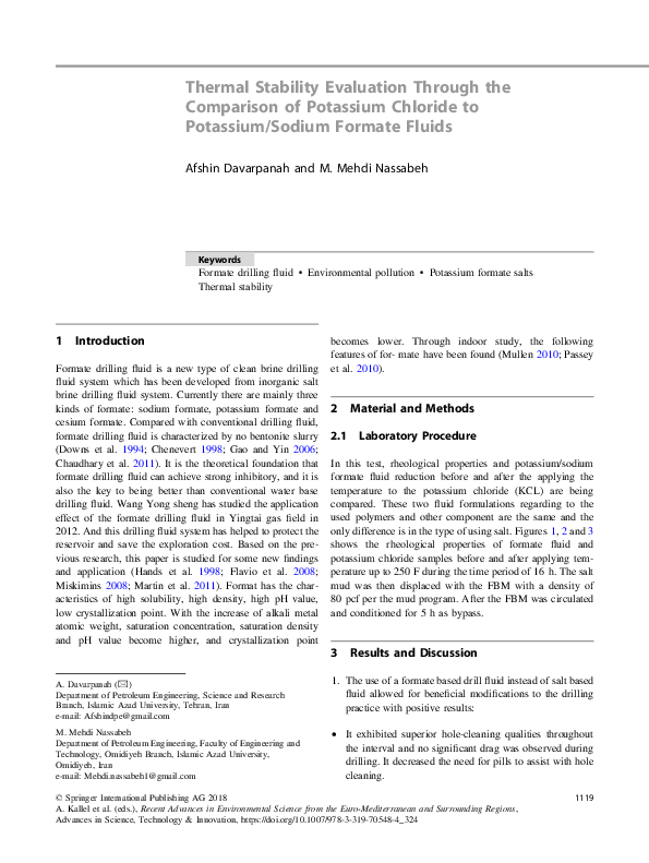 (PDF) Thermal Stability Evaluation Through the Comparison of Potassium Chloride to Potassium ...