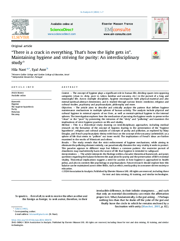 (PDF) There is a crack in everything, That's how the light gets in ...