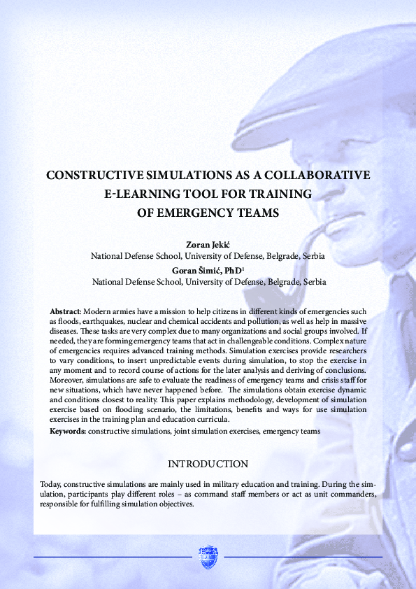 (PDF) Constructive simulations as a collaborative elearning tool for ...
