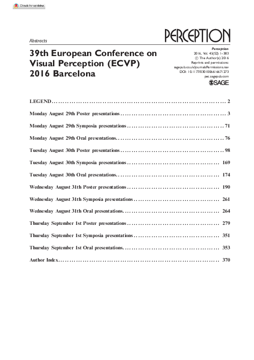 Pdf Visual Perceptual Learning Of A Task Irrelevant Feature Of The