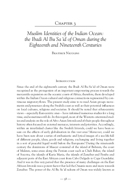(PDF) Chapter 3 Muslim Identities of the Indian Ocean: the Ibadi Al Bu ...