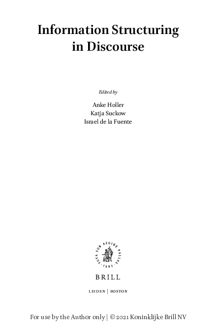 (PDF) Discourse Conditions on Relative Clauses: A Crosslinguistic and Diachronic Study on the ...