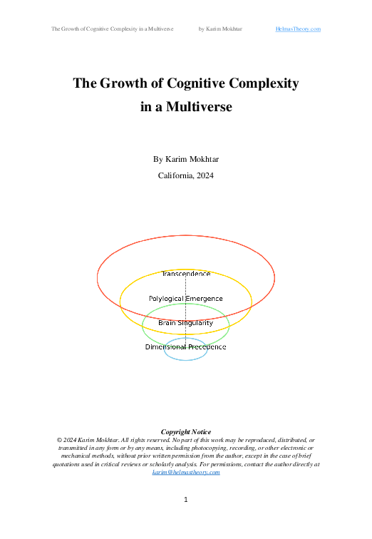 (PDF) The Growth of Cognitive Complexity in a Multiverse