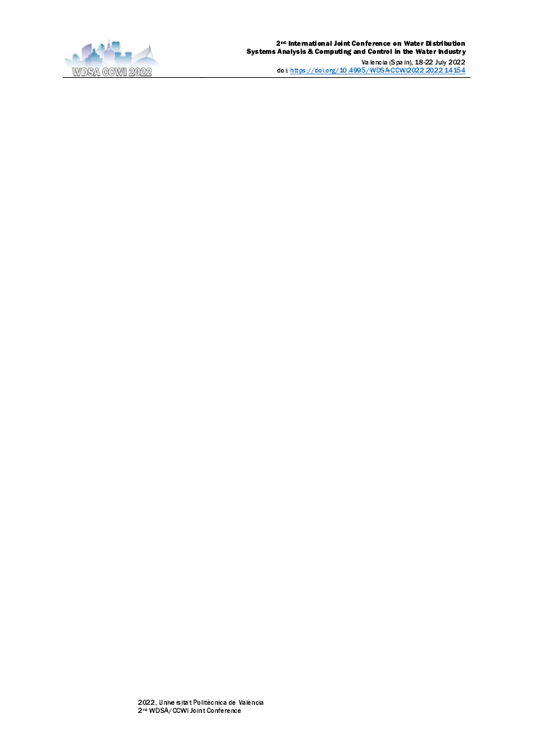 (PDF) Water Distribution Network operation optimization: an industrial perspective