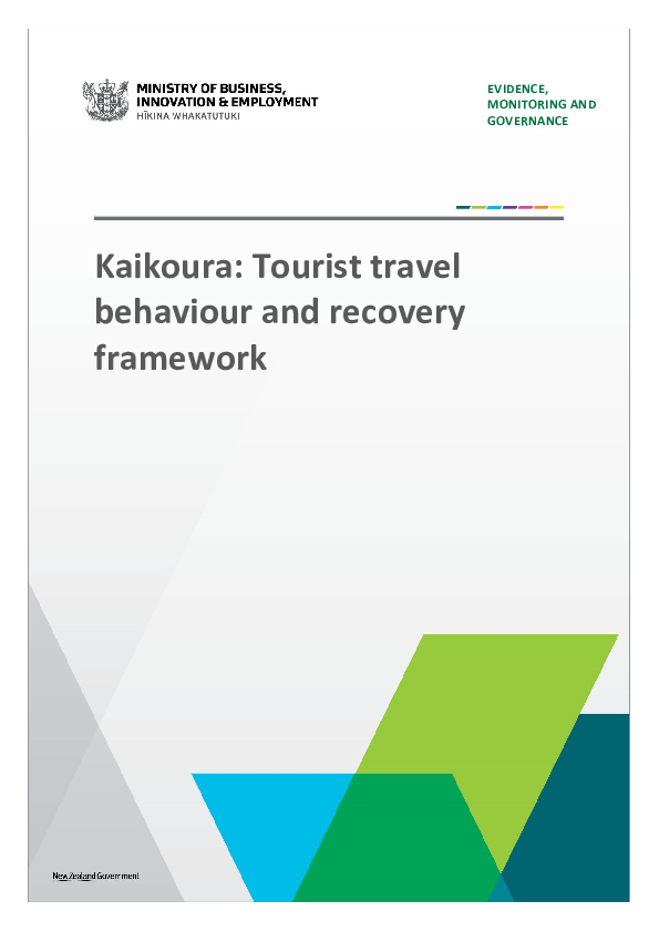(PDF) Kaikoura: Tourist travel behaviour and recovery framework