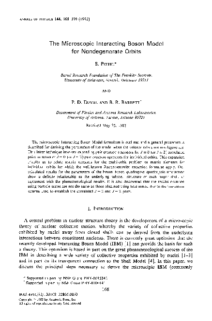 (PDF) The microscopic Interacting Boson Model for nondegenerate orbits