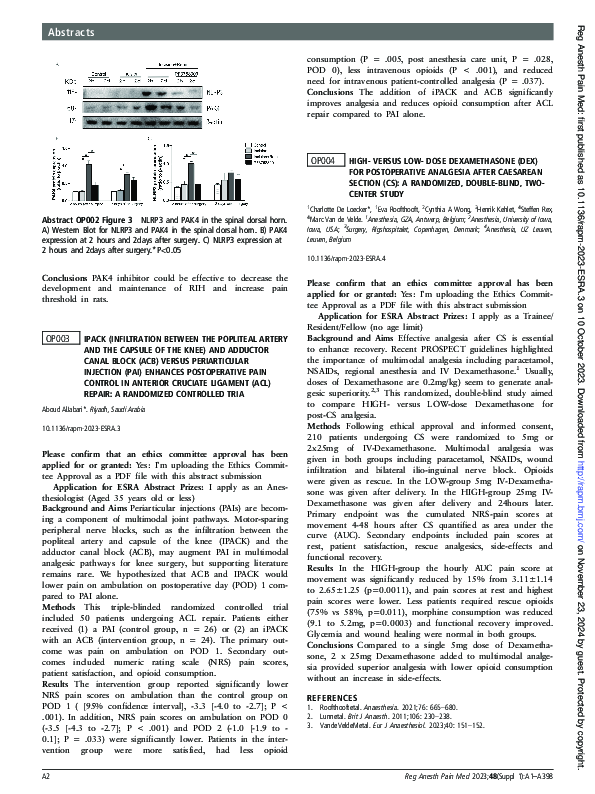 (PDF) IPACK and the Adductor canal block Versus PeriArticular ...