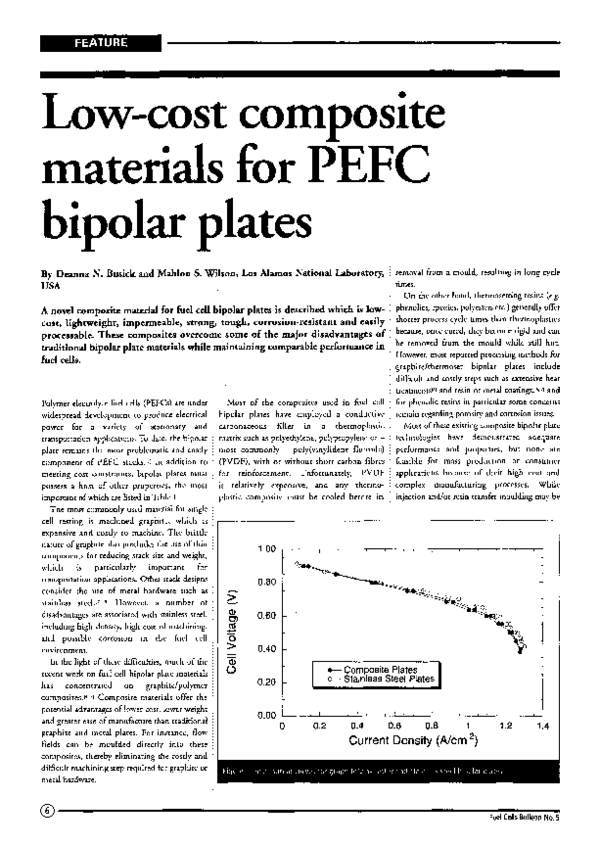 (PDF) Low-cost composite materials for PEFC bipolar plates
